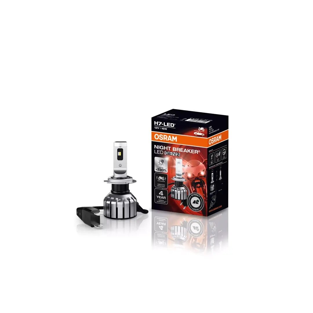 Osram Night Breaker H7 LED Nachrüst Lampem für Motorad in der Generat, 69,00