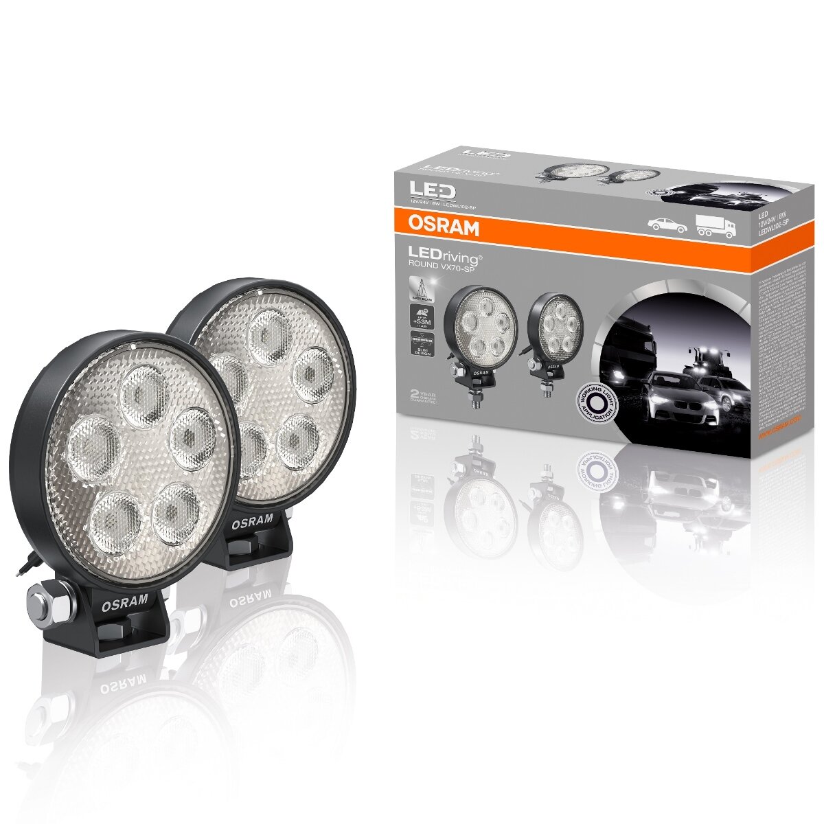 Osram LEDriving LED Round LEDWL102-SP en, 60,00