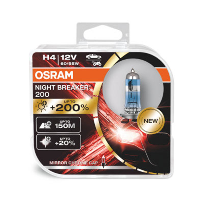Osram Night Breaker 200 Lampen H4 Sockel, 20,00