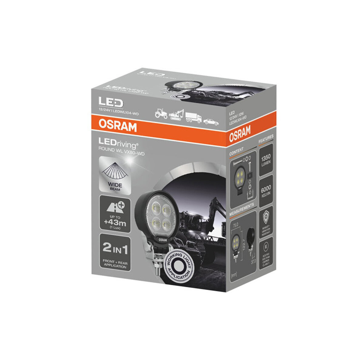 Osram LEDriving LED Round WL LEDWL104-WD EN, 26,00