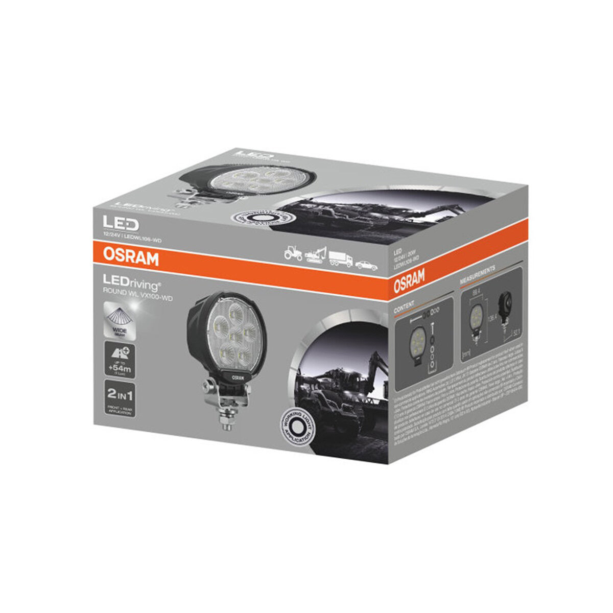 Osram LEDriving LED Round WL LEDWL106-WD EN, 49,00